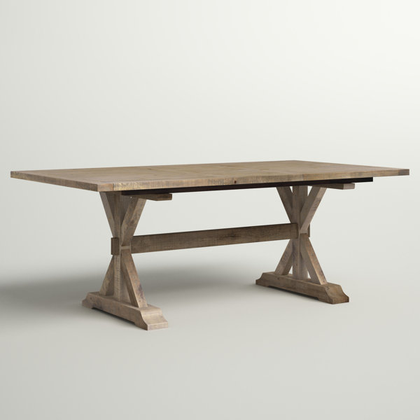 Sand & Stable Averie Extendable Pine Solid Wood Dining Table & Reviews - Wayfair Canada